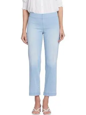 NYDJ Bailey Pull-on Ankle Relaxed Straight Leg Jeans - Santorini
