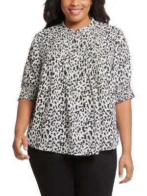 NYDJ Printed Peasant Top - Gato