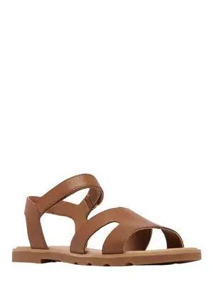 Sorel SOREL Ella Iii Ankle Strap Sandal Velvet Tan/gum 2