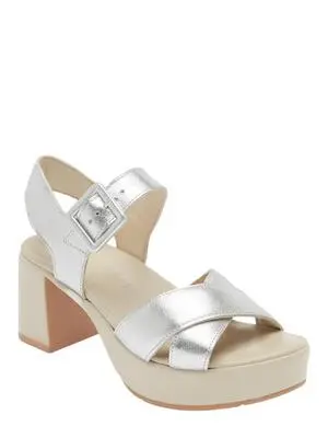 Naot Naot Elite Platform Sandal Soft Silver Leather