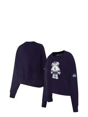 PRO STANDARD Seattle Kraken Mascot Crewneck Pullover Sweatshirt - Navy