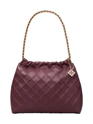 Tory Burch Tory Burch Fleming Soft Quilted Leather Hobo Bag Albarossa