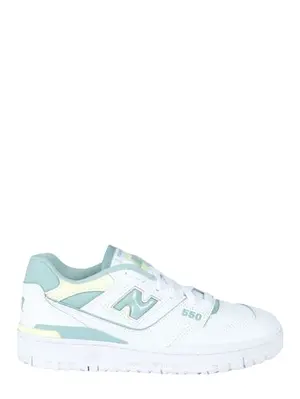 NEW BALANCE Sneakers Size Leather, Textile Fibers - White