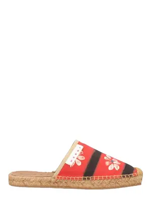 Marni Floral Print Espadrilles - Red