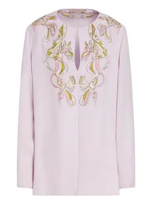 Emilio Pucci Embellished Silk-cady Kaftan - Lilac