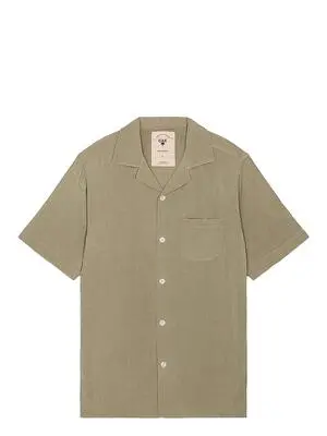 Oas Plain Shirt In Olive - Green