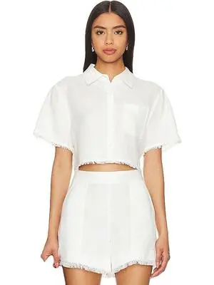 Simkhai Solange Cropped Shirt - White