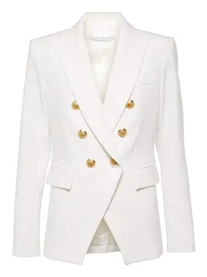 Veronica Beard Miller Double-breasted Blazer - White