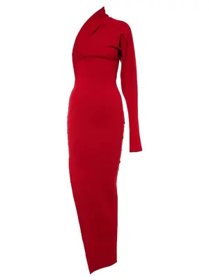 Rick Owens One-shoulder Maxi Dress - Red