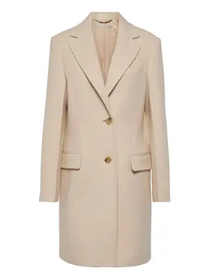 Stella McCartney Wool Tailored Coat - Beige