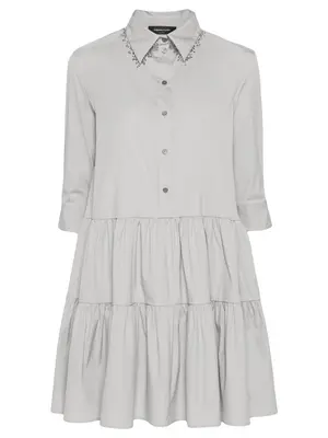 Fabiana Filippi Flared Shirt Dress - Grey