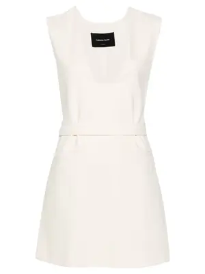 Fabiana Filippi Belted-waist Dress - Neutrals