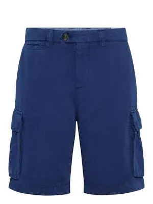 Brunello Cucinelli Mid-rise Cargo Shorts - Blue