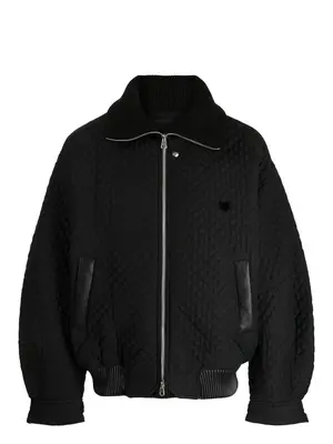 SONGZIO ZZERO BY SONGZIO Quilted Zip-Up Bomber Jacket