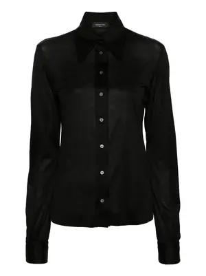 Fabiana Filippi Silk Jersey Shirt - Black