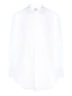 Vetements Logo-print Long-sleeve Shirt - White