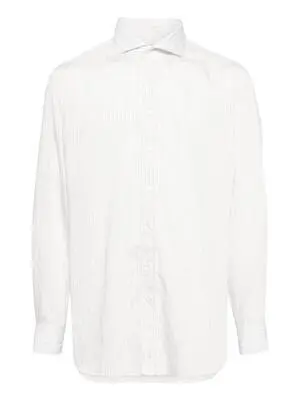 LARDINI Striped Button-up Shirt