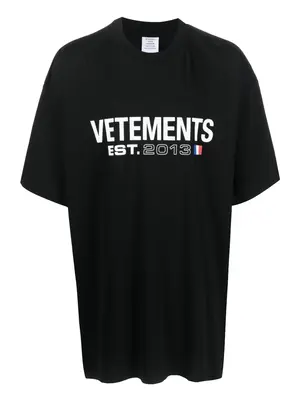 Vetements Logo-print T-shirt - Black
