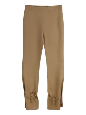 Rokh Tied-hem Trousers - Brown