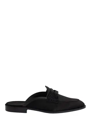 GIUSEPPE ZANOTTI Bizeet Crystal-embellished Loafers - Black