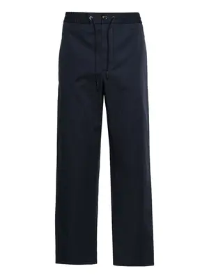 Moncler Logo-appliqué Tapered Trousers - Blue