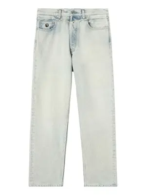 AMBUSH Frayed Straight-leg Jeans - Blue
