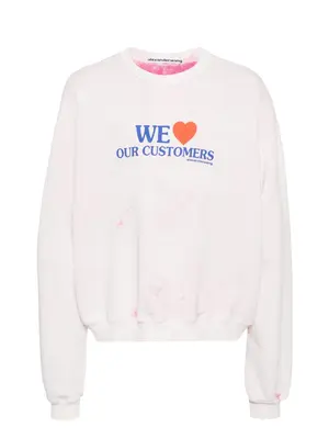Alexander Wang Cotton Sweatshirt - Pink