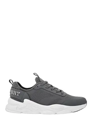 PLEIN SPORT Logo-embellished Low-top Sneakers - Grey
