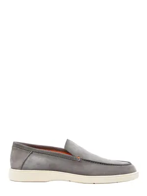 SANTONI Gradient-Effect Suede Loafers