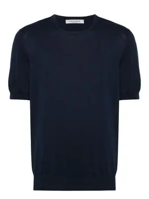 FILERIA Fine-Knit Short-Sleeved Jumper