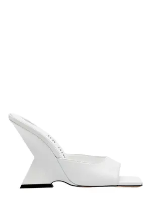 Attico 105mm Cheope Sandals - White