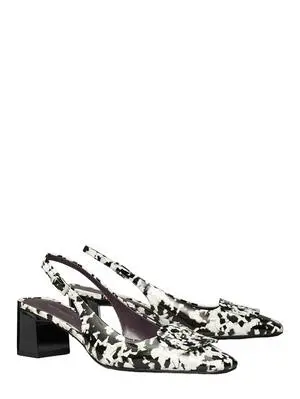 Tory Burch Georgia Slingback Heel - Dark Marble Multi-tone