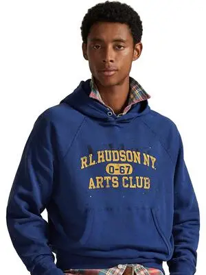 Ralph Lauren Vintage Fit Fleece Graphic Hoodie - Freshwater