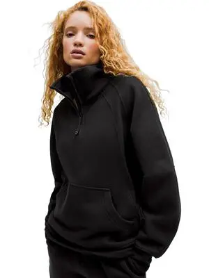Lululemon Scuba Oversized Funnel-neck Half Zip - Black