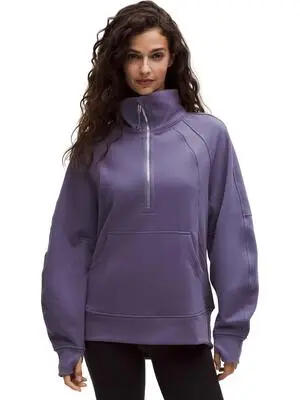 Lululemon Scuba Oversized Funnel-neck Half Zip - Grape Mist/silver