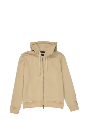 LES HOMMES Hooded Zip Sweatshirt - Beige