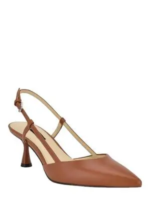 Nine West Rhonda Slingback Pumps - Medium Brown