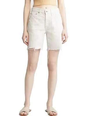 AG AG Ex-Boyfriend High-Waist Denim Shorts