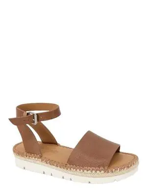 Gentle Souls By Kenneth Cole Lucille Platform Sandals - Luggage Leather