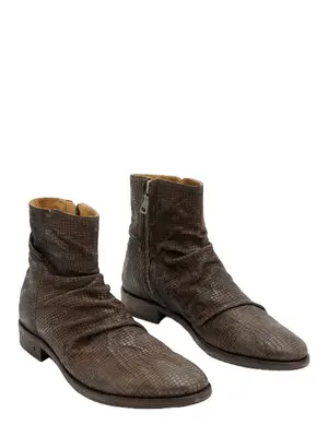 John Varvatos John Varvatos Morrison Sharpei Ankle Boots Lead