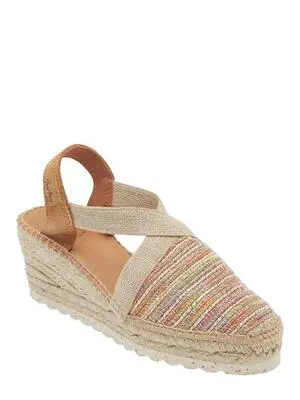 TONI PONS Terra Wedge Espadrille - Beige Multi