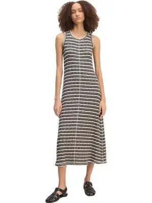 EVERLANE Rib-Knit A-Line Tank Top Midi Dress