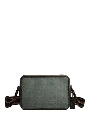 COACH® Charter Crossbody 24 In Micro Signature Jacquard - Amazon Green
