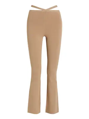 Alexander Wang Cutout Straight-leg Pants - Sand