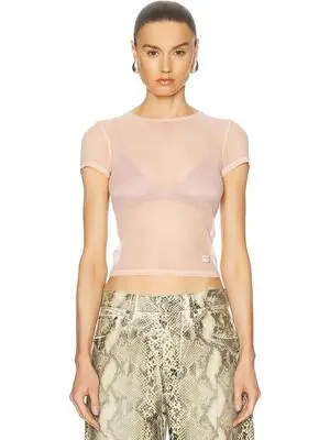 Alexander Wang Short Sleeve Tee - Peach Skin