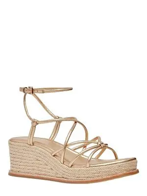 Paige Julia Wedge Sandals - Dark Gold