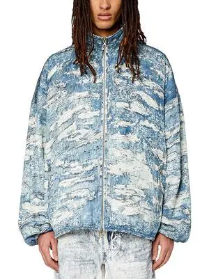 DIESEL® J-alston Printed Windbreaker Jacket - Denim