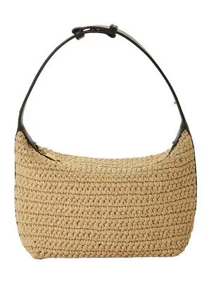Bottega Veneta Mini Wallace Raffia Shoulder Bag - Natural/fondant/gold