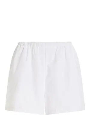 Solid & Striped The Loretto Cotton Shorts - White