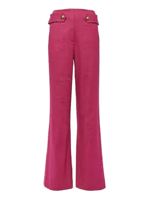 Veronica Beard Sunny Flared Pants - Red